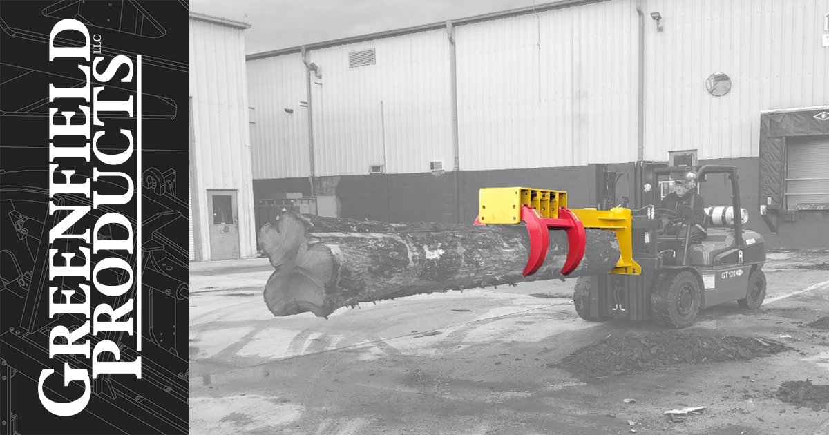 Forklift Grapple Attachment | Logs, Poles, and More | Greenfield Products